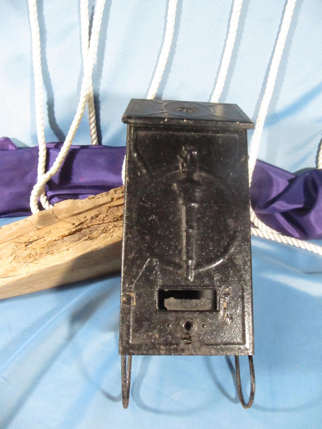 ANTIQUE MAILBOX, Pn Fulton Manufacturers Steel 1950 to 1960 Residential ...