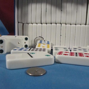 KEY RING With VINTAGE Domino Tile, Domino Tile Key-chain, Key-chain ...