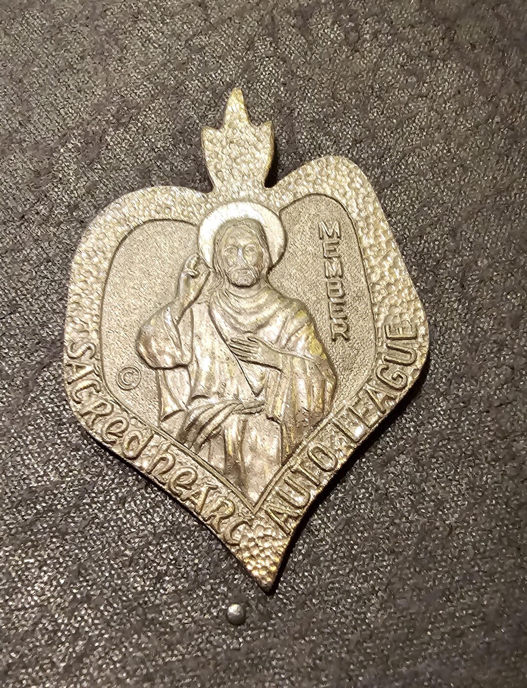 SACRED HEART AUTO League Medallion ,sacred Heart of Jesus Dashboard ...