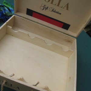 VINTAGE WOOD BOX, Bolla Wine Box From the 1980's, Wooden Crate From ...