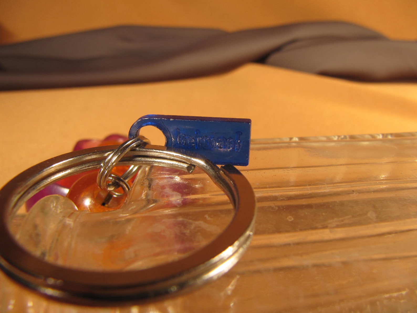 KOZIOL AMBER and PURPLE Key Chain Sculpture Germany Four Part | Etsy