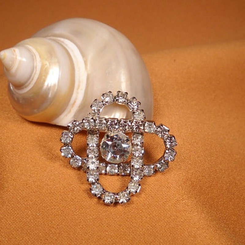 Rhinestone Button - Etsy