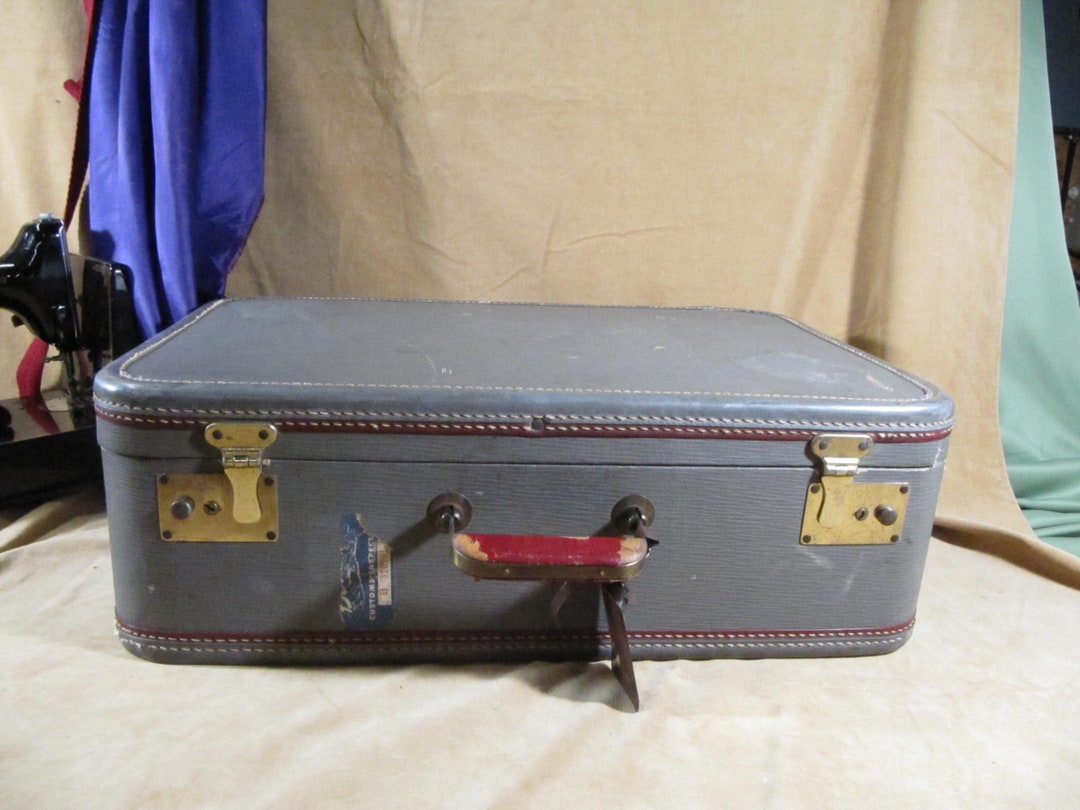 Vintage Suitcase, Retro Suitcase, Small Suitcase, Antique Luggage ...