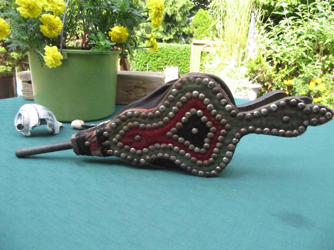 MEDIEVAL STYLE BELLOWS Spanish Reproduction Gothic Fireplace Bellow ...