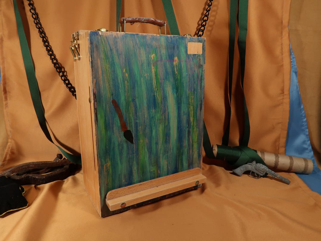 WOOD ARTIST Case,portable Artist Case and Palette,vintage Portable ...