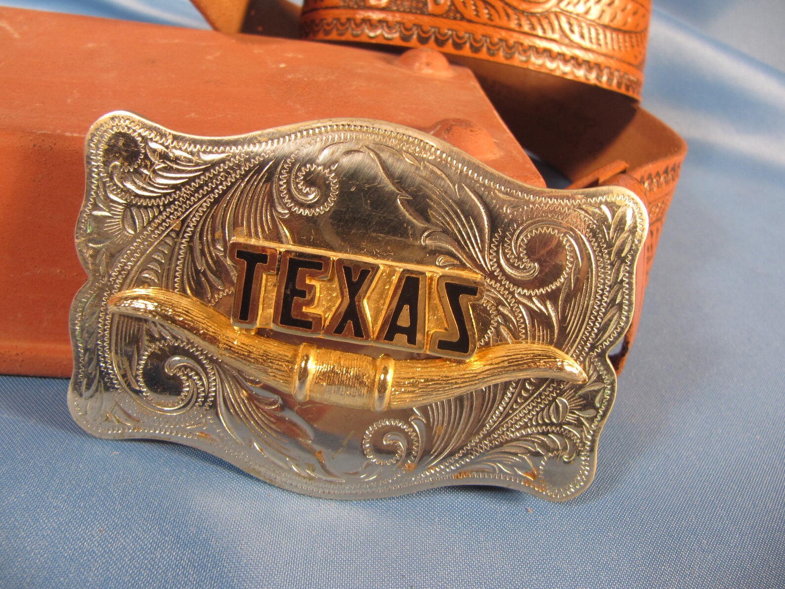 TEXAS BELT BUCKLE Nickel Silver Texax Belt Buckle With Long | Etsy