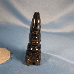 OBSIDIAN STATUE of AZTEC Figure, Obsidian Statue, Mexican Carved ...