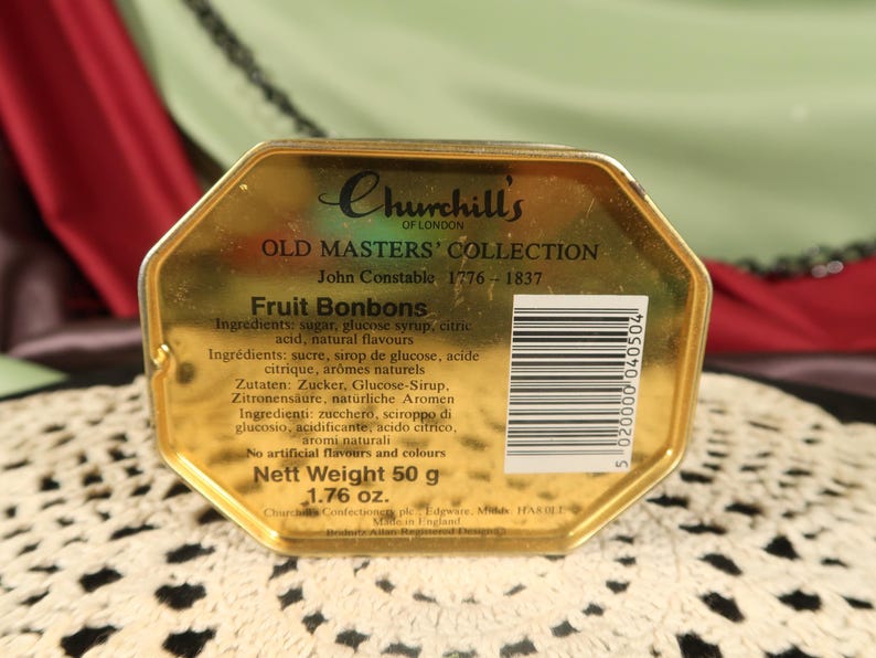 CHURCHILLS of LONDON Candy Tin Box, Antique Candy Box From England ...