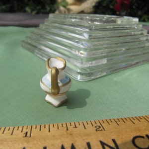 MINIATURE PITCHER Japan,tiny Ceramic Pitcher With Gold Trim Made in ...