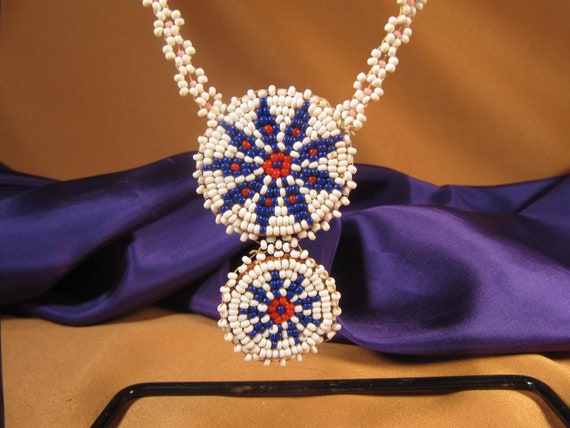 NATIVE AMERICAN VINTAGE Star Shield of Beads Beadwork of Star | Etsy