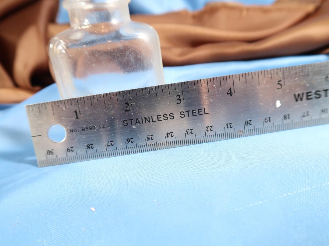 VINTAGE STAINLESS Ruler, Westcott Metal Ruler, Heavy Antique Ruler, 12 ...