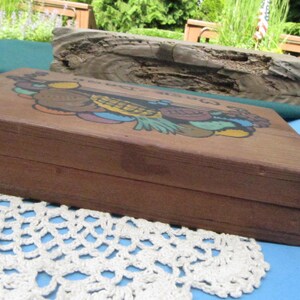ANTIQUE WOOD Box,american Antique Wood Box With Lid,rustic Wood Candy ...