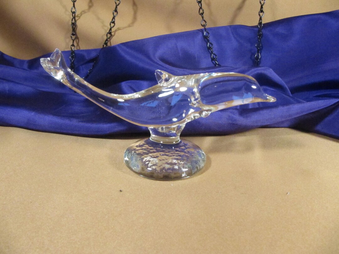 RON RAY Dolphin,terra Studios Signed by Ron Ray 1994 Blown Glass ...