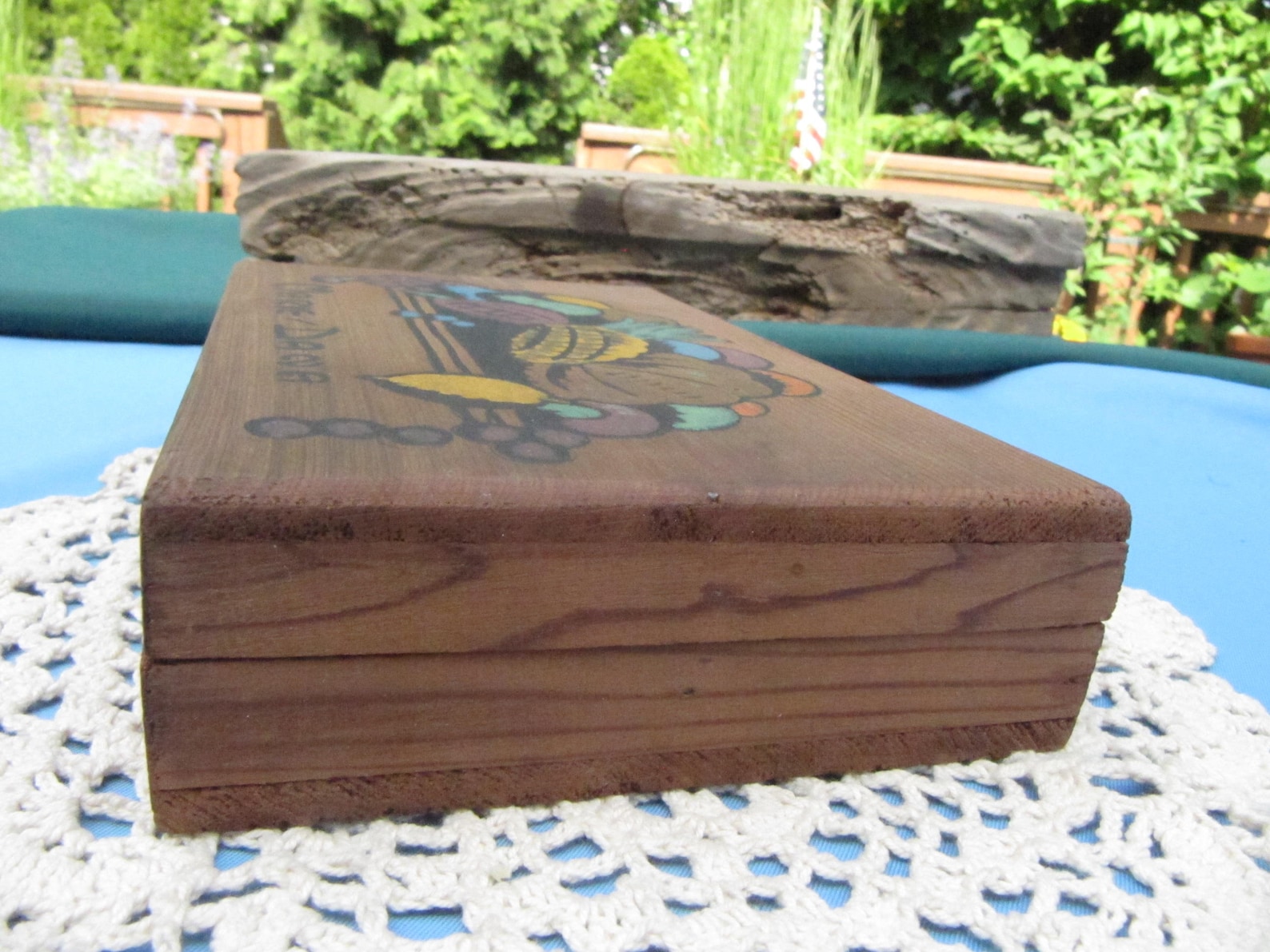 ANTIQUE WOOD Box,american Antique Wood Box With Lid,rustic Wood Candy ...