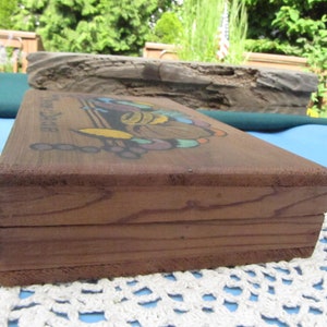 ANTIQUE WOOD Box,american Antique Wood Box With Lid,rustic Wood Candy ...