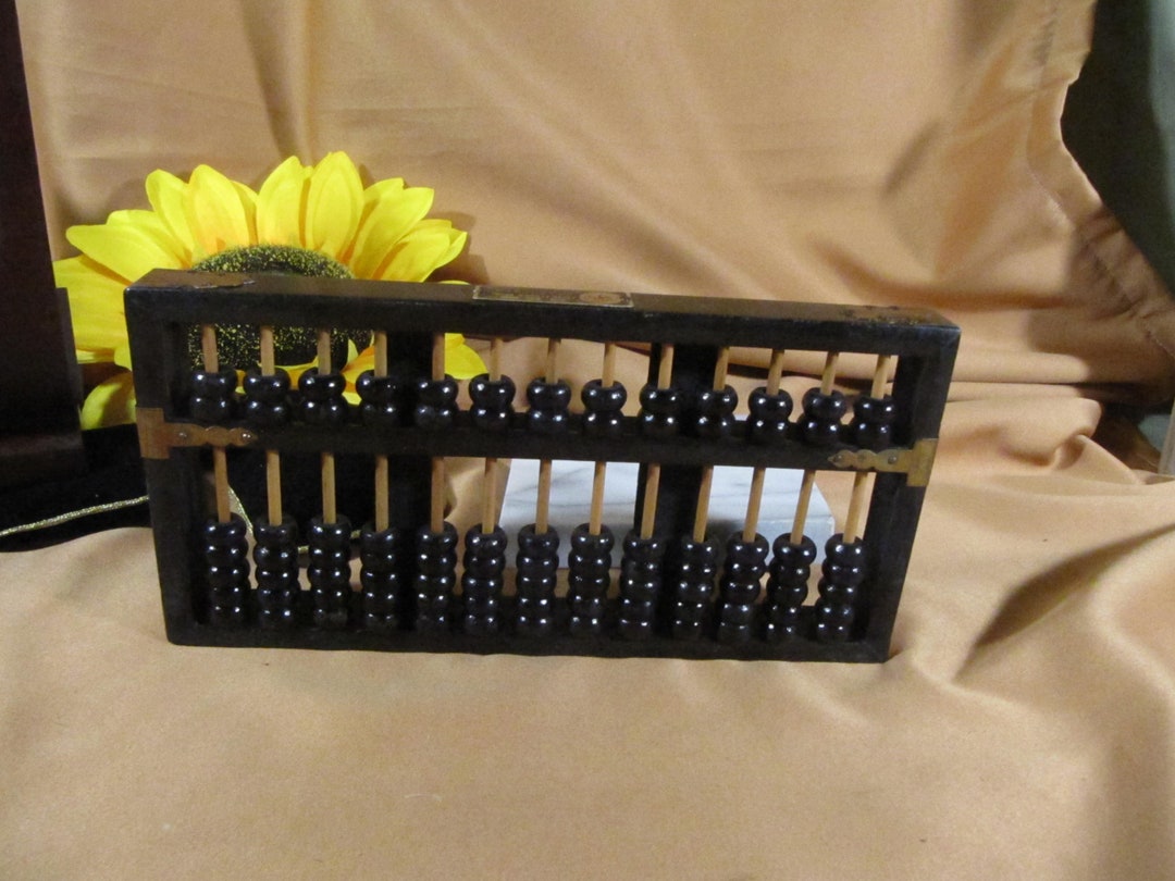 ANTIQUE CHINESE ABACUS Made in China, Peoples Republic of China, Brass ...