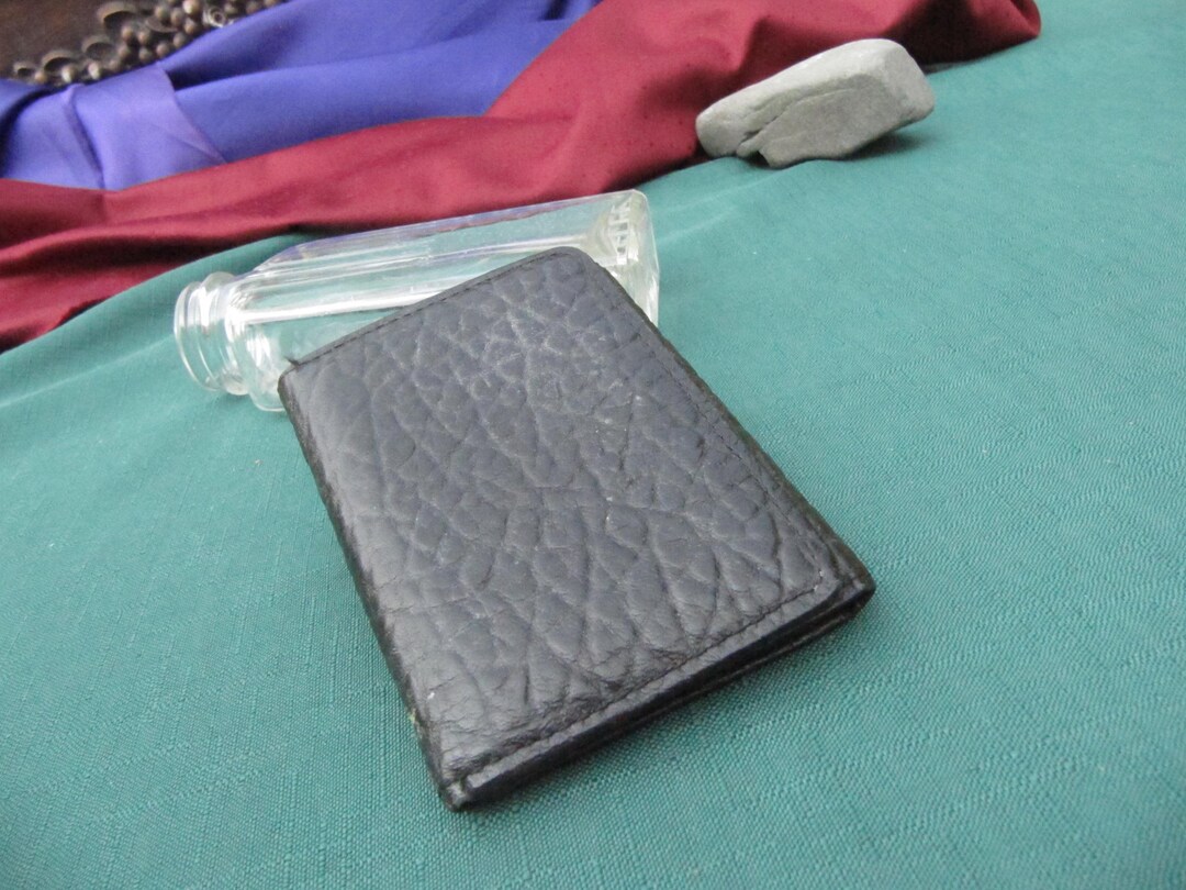 VINTAGE TRIFOLD WALLET, Buffalo Bison Leather, New Old Stock Genuine ...
