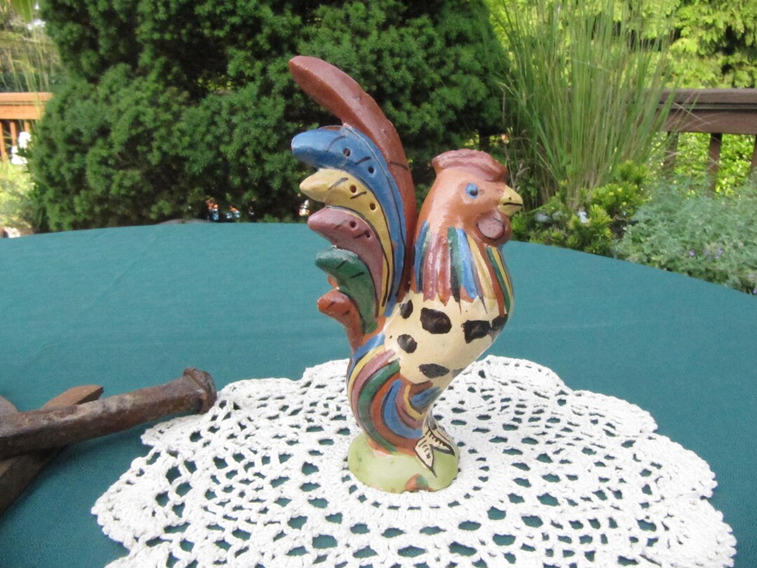 Vintage Rooster Figurine Ceramic Rooster Farmhouse Decor - Etsy
