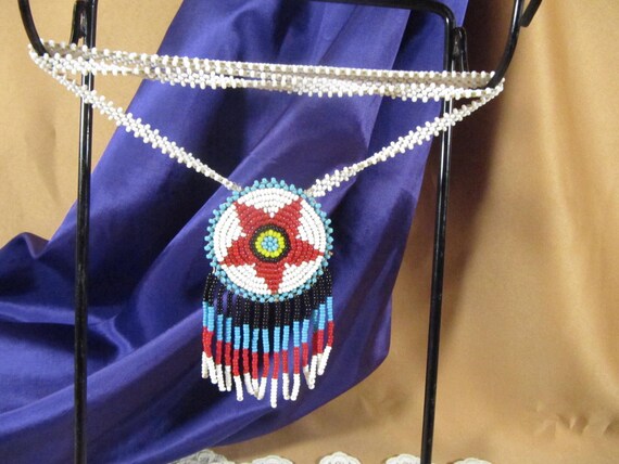 NATIVE AMERICAN VINTAGE Star Shield of Beads, Beadwor… - Gem