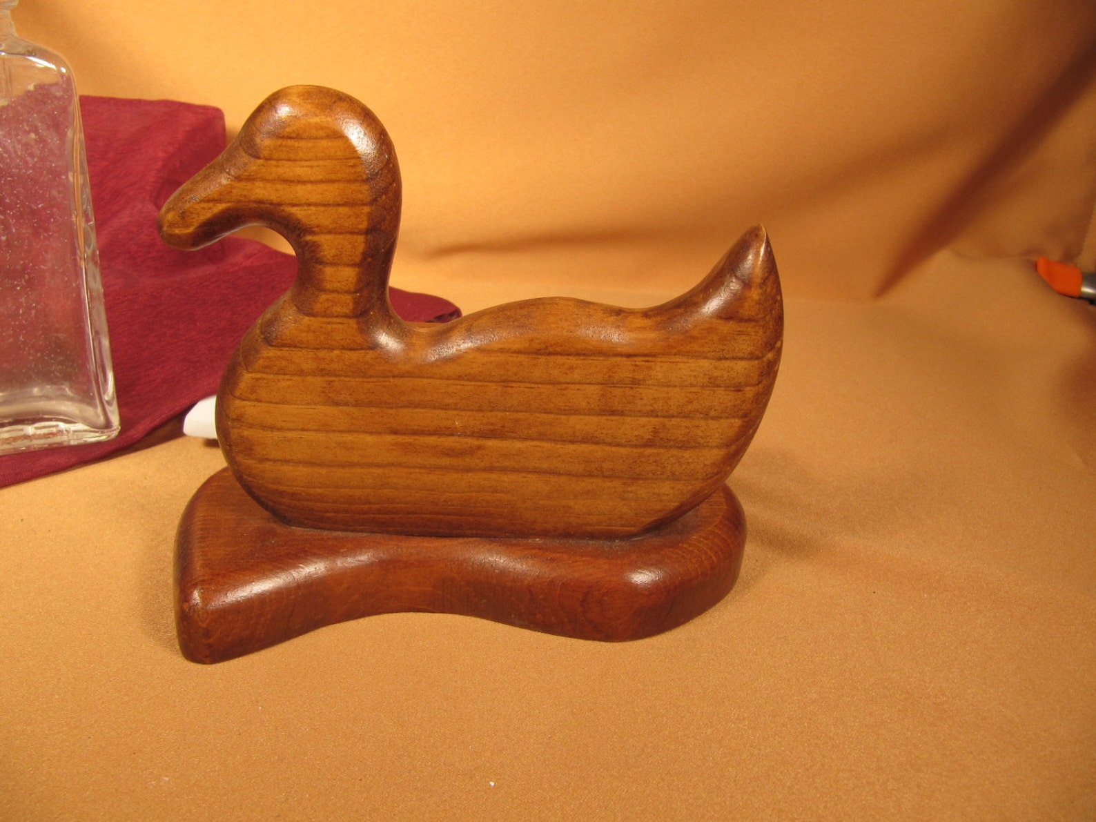 WOOD DUCK DESK Accessory Handmade Pine Mallard Duck Made of - Etsy