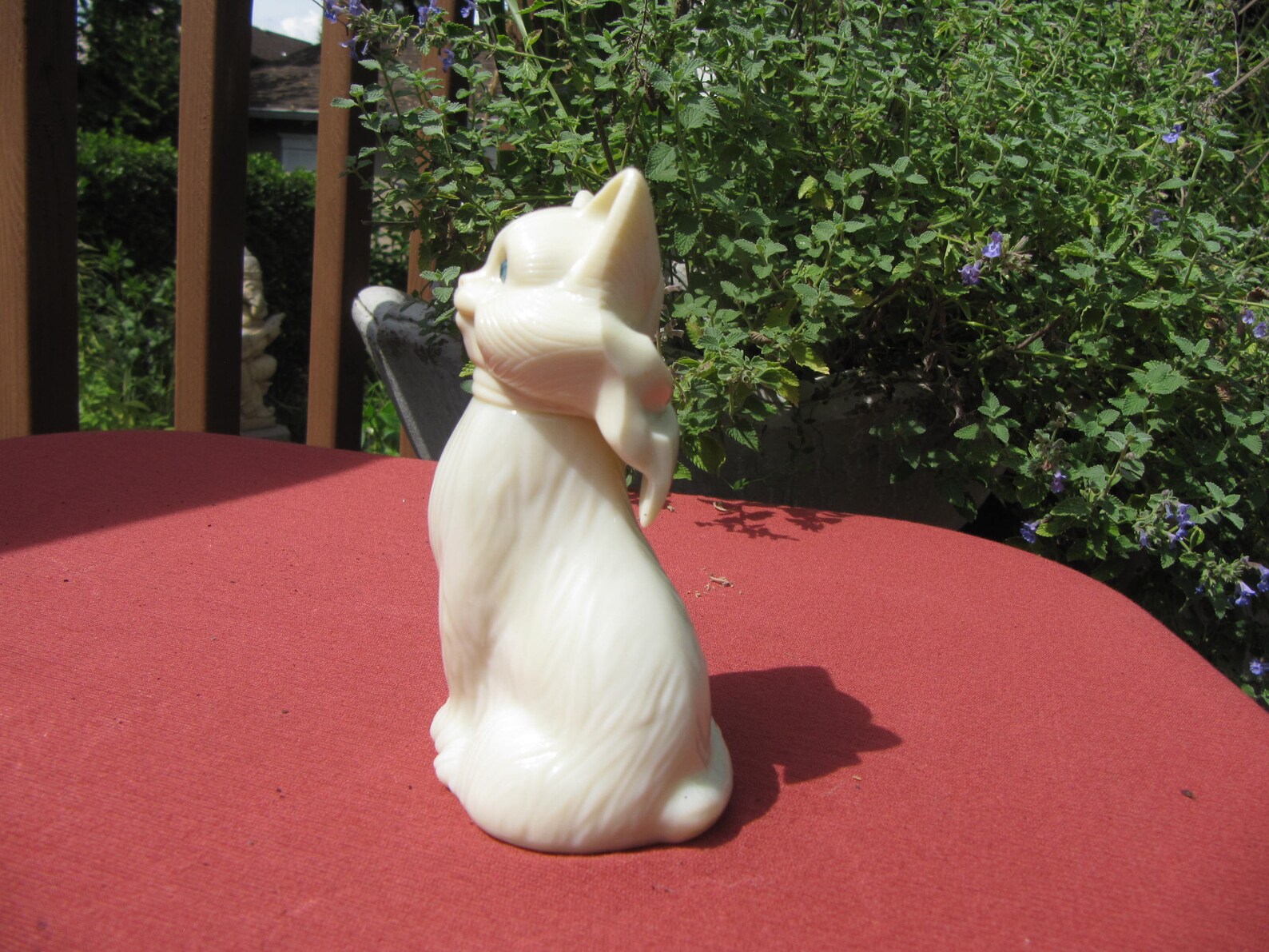 AVON WHITE CAT Ceramic Avon Souvenirtiny Blue Eyed Catmini - Etsy