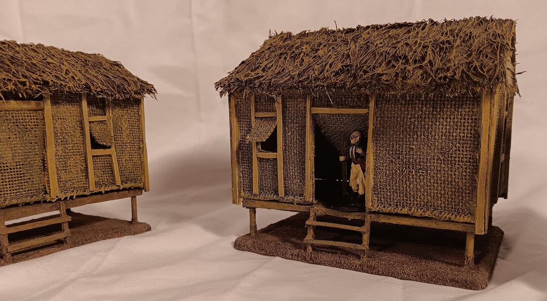 28mm Jungle Hut Set Ttrpg Wargame Pulp Adventure Terrain - Etsy