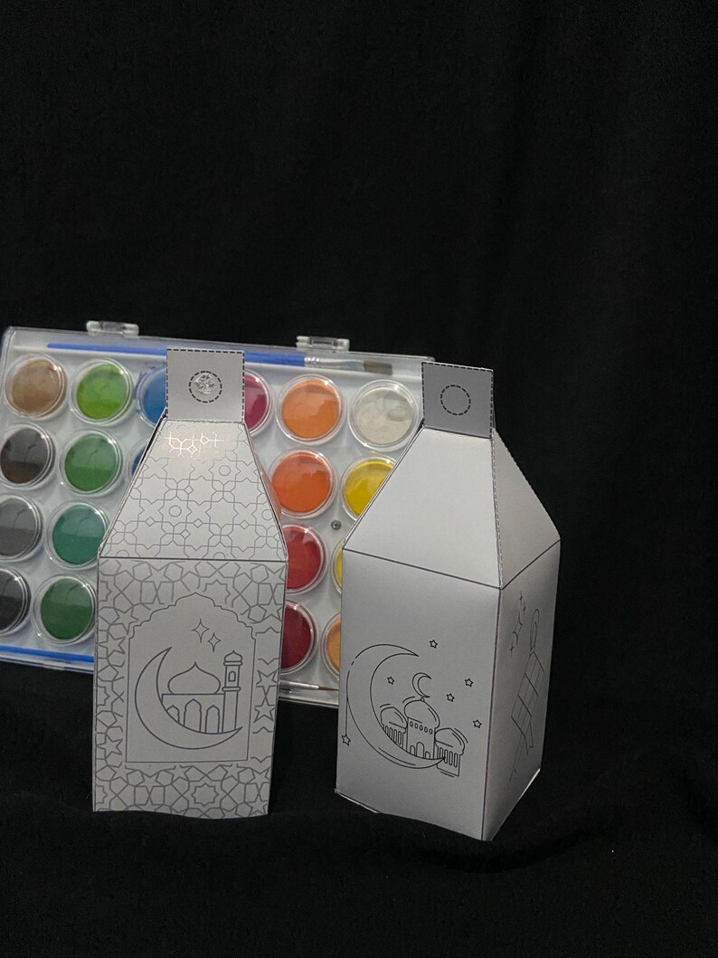 Ramadan Printable Activity DIY Lantern Coloring Craft Kids Islamic ...