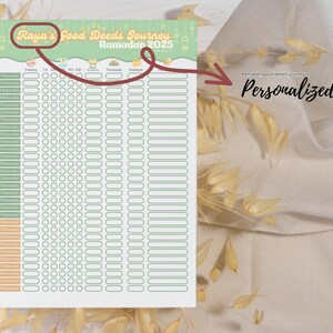 Ramadan 2025 Tracker for Kids Good Deeds Chart Islamic Activity Planner ...
