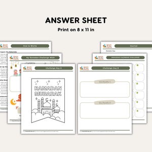Ramadan Kids Activity Pack Ramadan Calendar Challenge Ramadan Planner ...