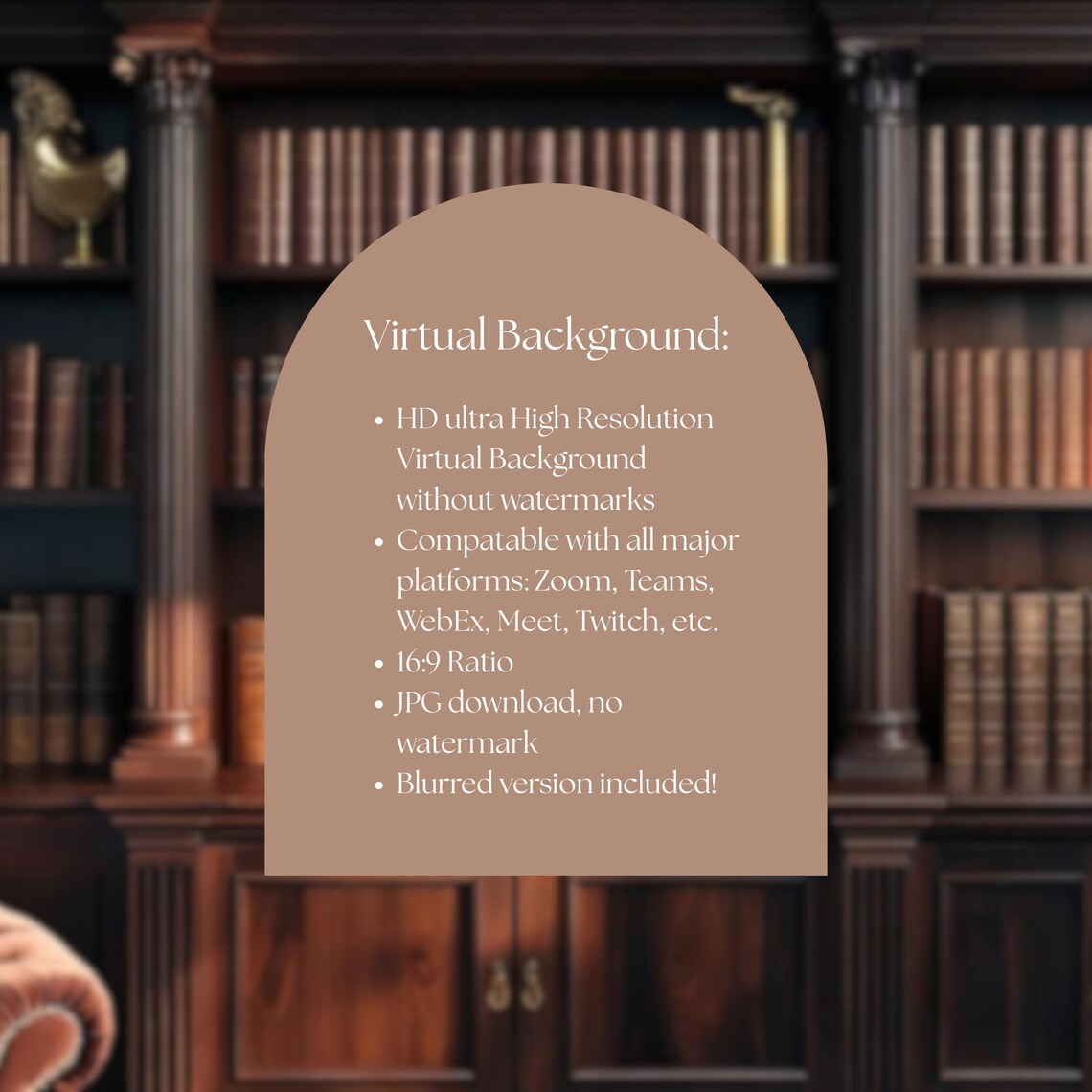 Set of 3 Virtual Backgrounds for Zoom/teams Meetings | Traditional ...