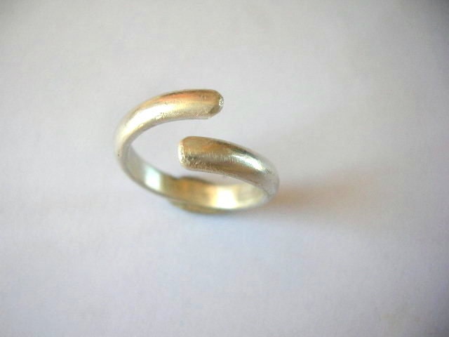 Sterling silver open adjustable ring . Sculptural sterling | Etsy