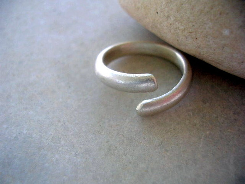 Sterling silver open adjustable ring . Sculptural sterling | Etsy