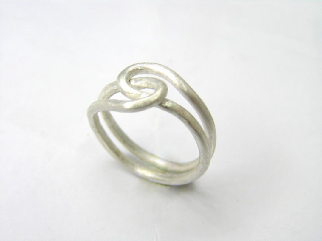 Unity Ring. Handmade Sterling Silver Ring. Interlocking Sterling Silver ...
