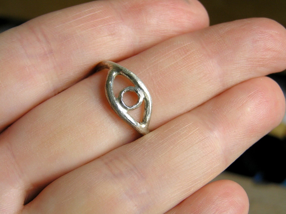 Evil Eye Steling Silver Ring. 925 Silver Evil Eye Ring. Evil - Etsy
