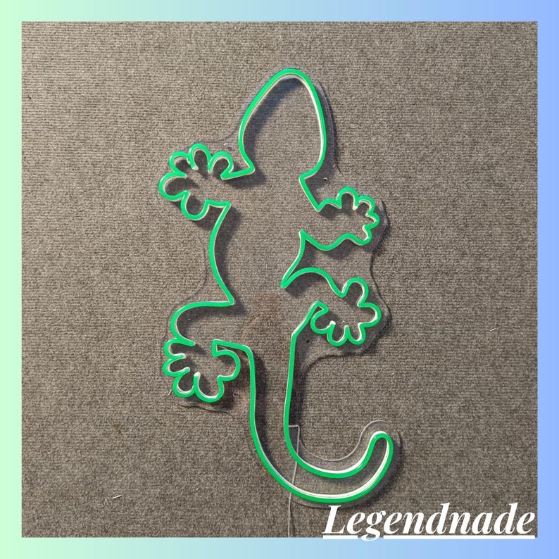 Gecko Neon Sign, Gecko Led Sign, Custom Gecko Led Light, Gecko Neon ...