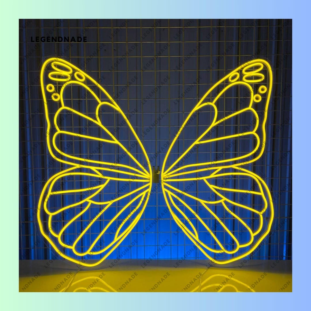Butterfly Neon Sign, Butterfly Led Sign Decor, Butterfly Led Light ...