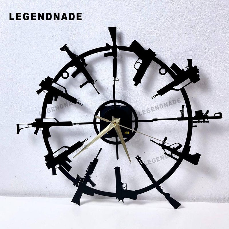 Firearms Clock - Etsy