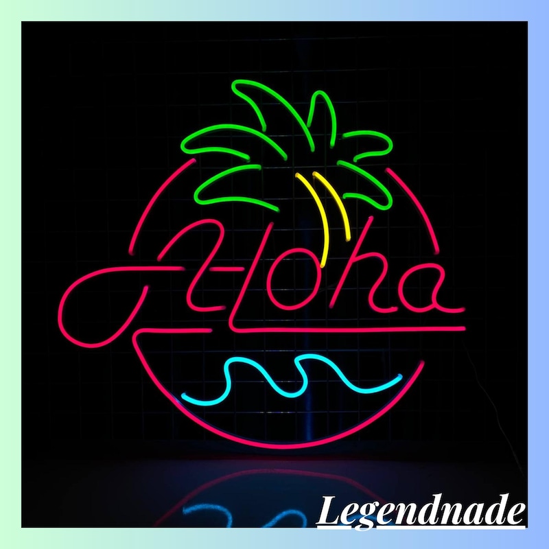 Aloha Neon Sign - Etsy