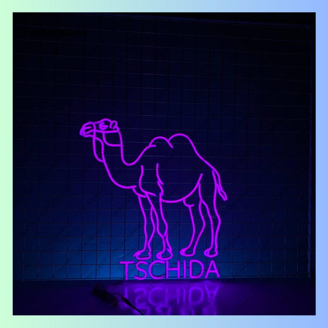 Camel Neon Sign, Camel Animal Led Sign, Camel Animal Led Light, Camel ...