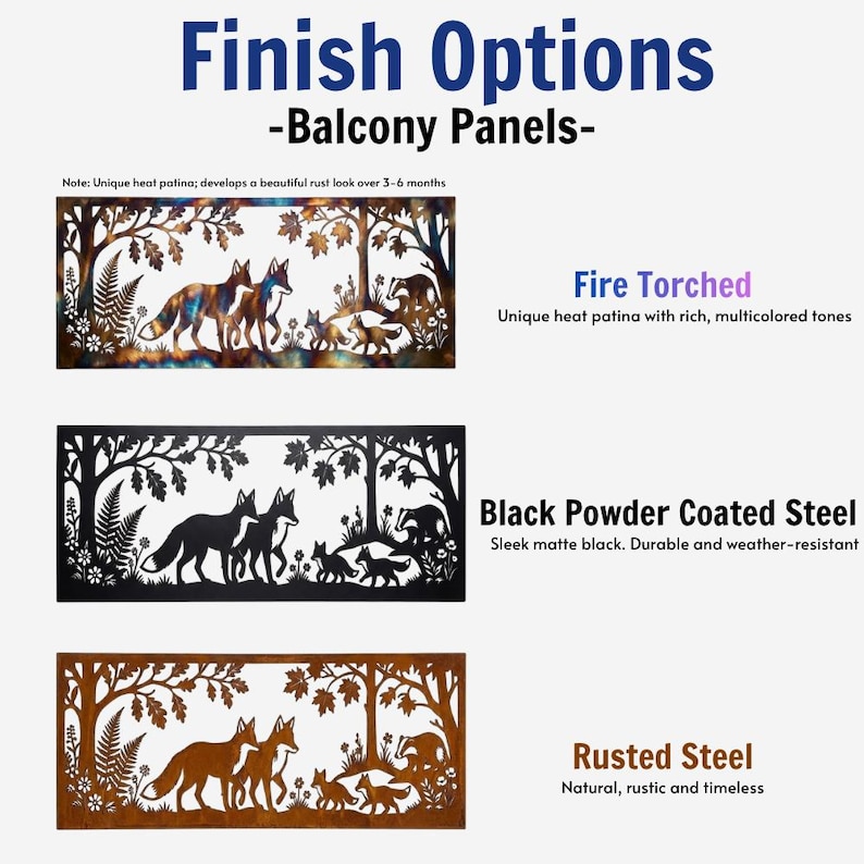 Tree Branch Metal Railings, Nature Privacy Panel Decor, Leaf Balcony ...