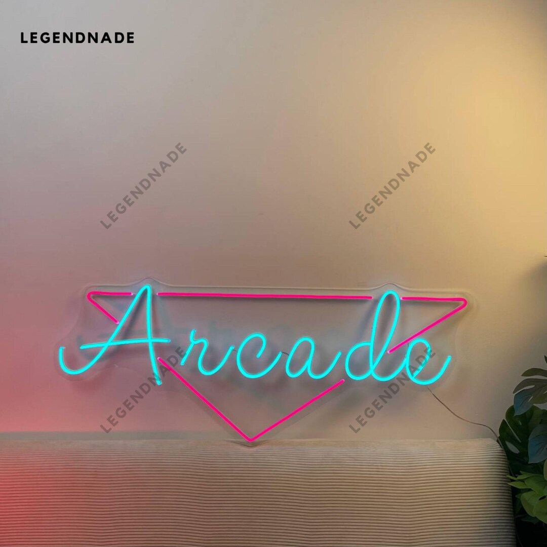 Arcade Neon Sign, Arcade Led Sign, Arcade Game Led Light, Gaming Wall ...