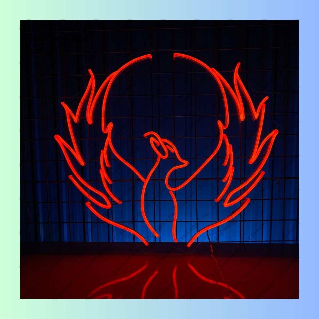Fire Phoenix Neon Sign, Phoenix Bird Led Sign, Phoenix Led Light ...