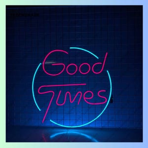 Good Time Neon Sign, Good Time Led Sign, Custom Text Good Time Led ...