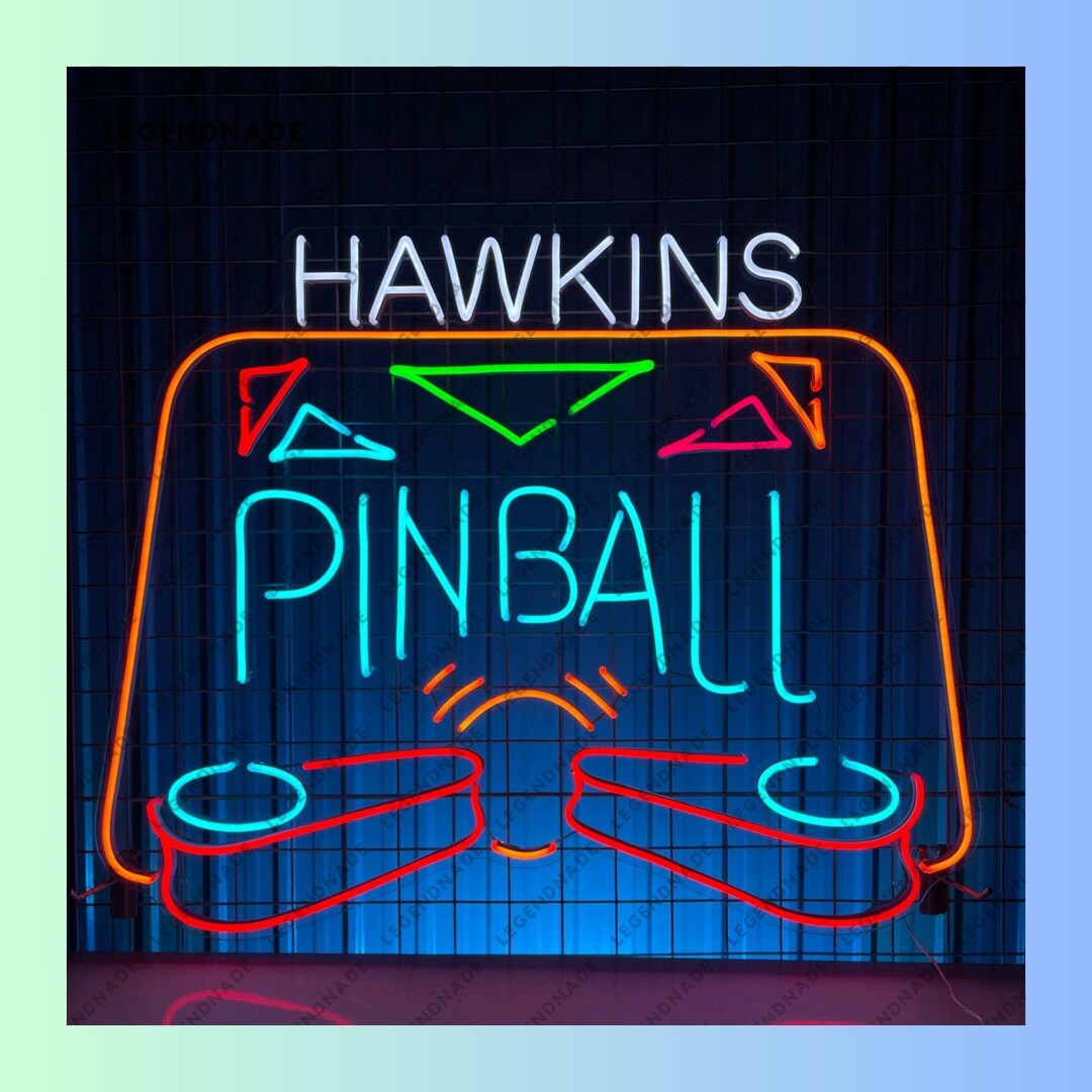 Pinball Neon Sign, Pinball Led Sign, Pinball Led Light, Open Pinball ...