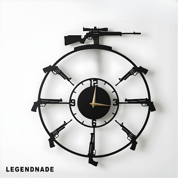 Firearms Clock - Etsy