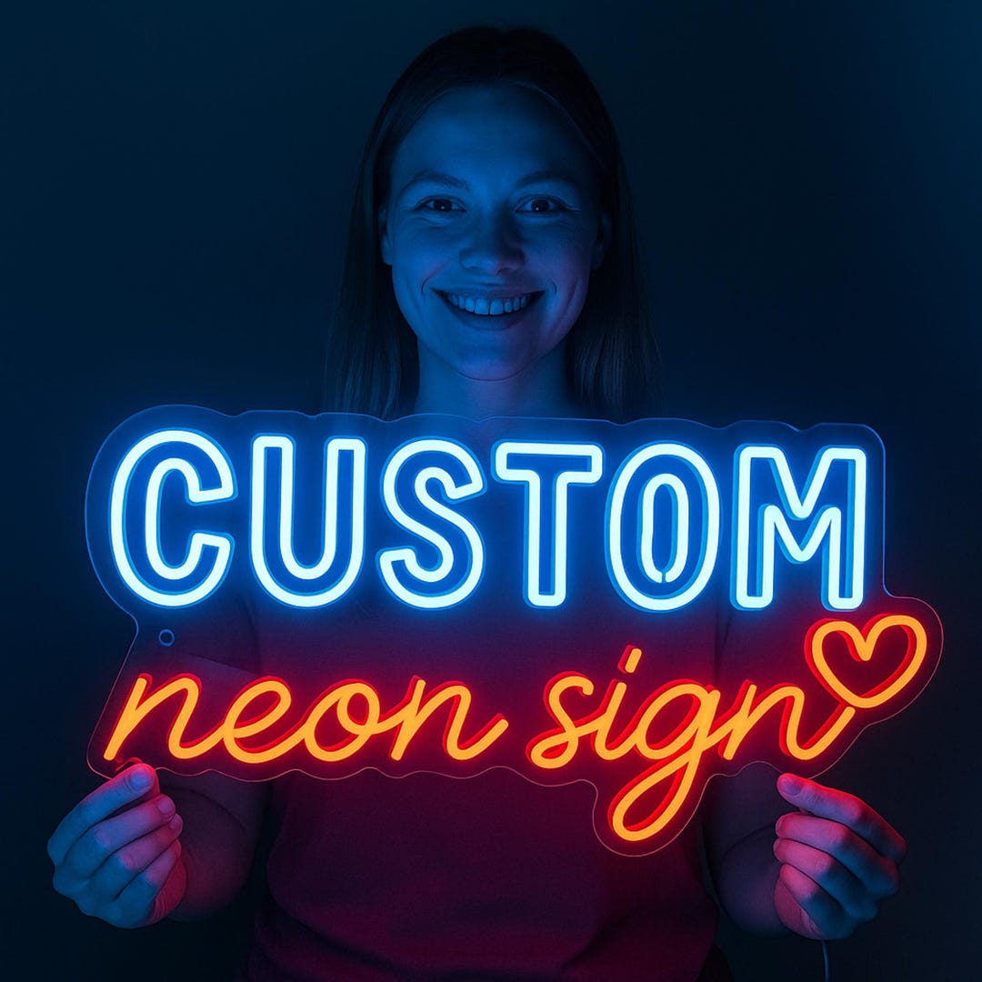 Custom Neon Sign, Business Logo Led Sign, Personalized LED Sign for ...