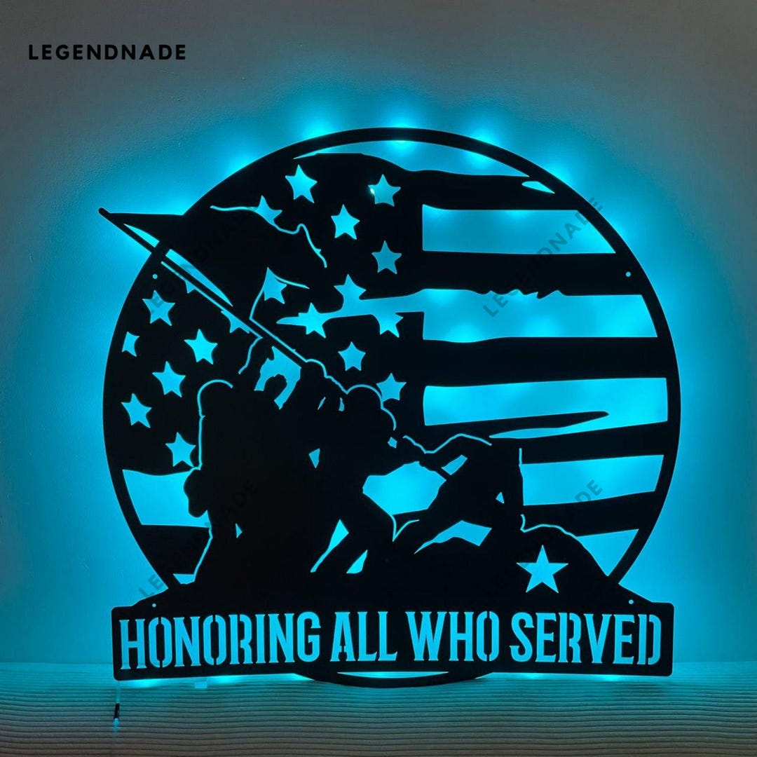 Personalized US Soldier Military Metal Sign, American Army Name Metal ...