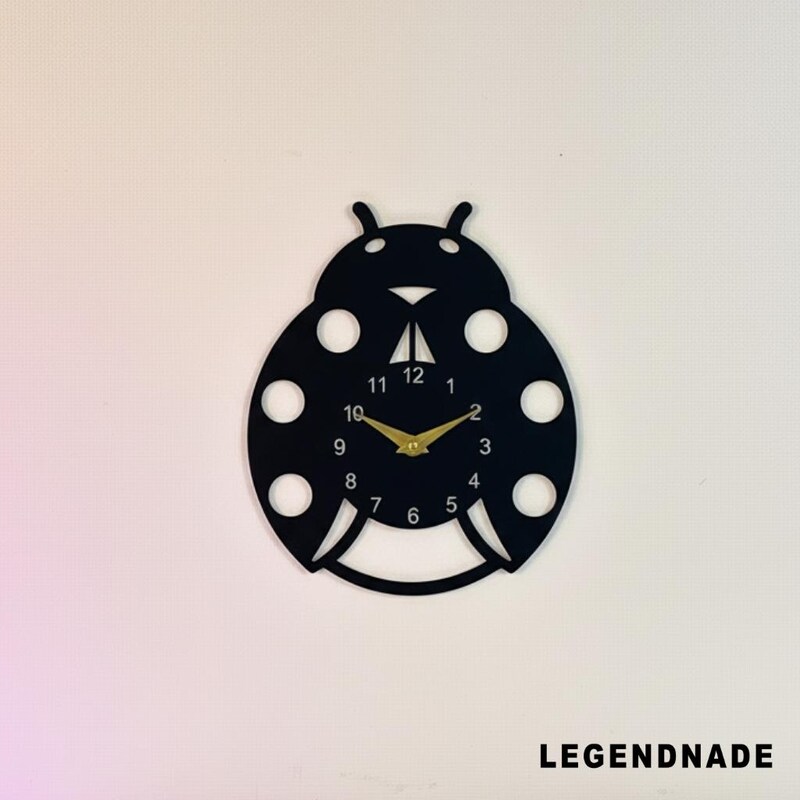 Ladybug Clock - Etsy