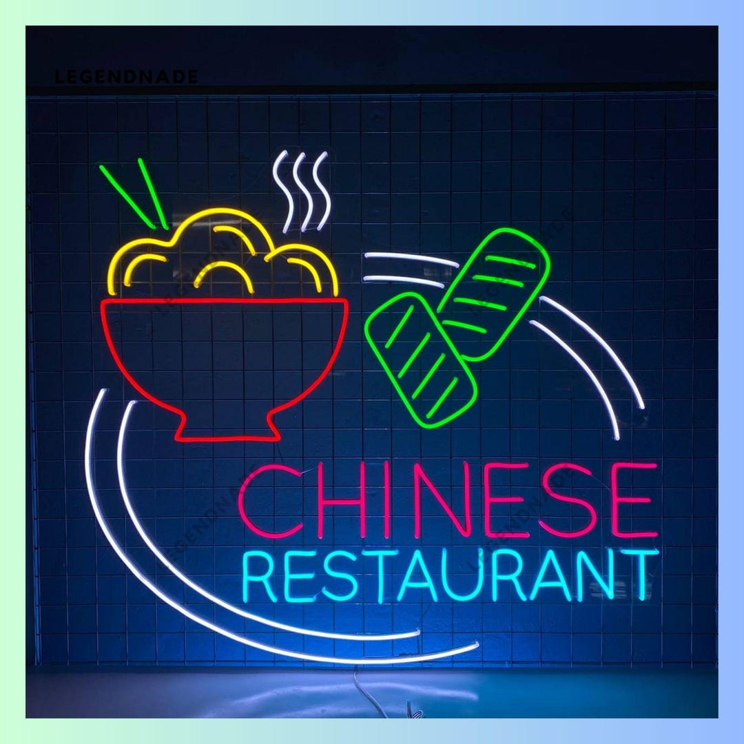 Chinese Restaurant Neon Sign, Chinese Food Led Sign, Noodle Led Light ...