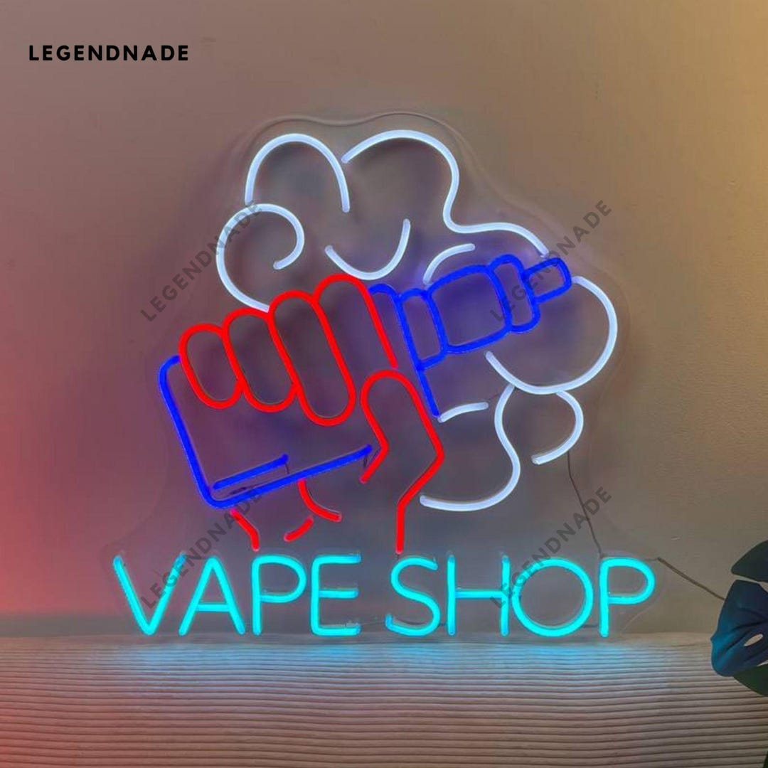 Vape Shop Neon Sign, Vape Smoking Led Sign, Smoking Vape Led Light ...